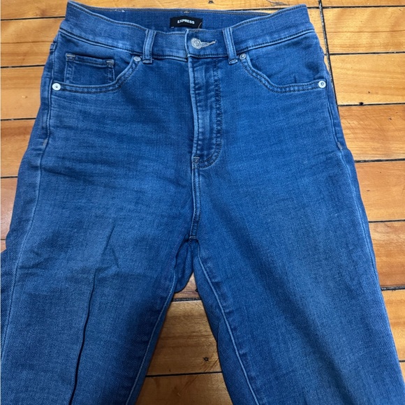 Express | Jeans | Express Blue Denim Skinny Jeans High Rise Sz 2 | Poshmark